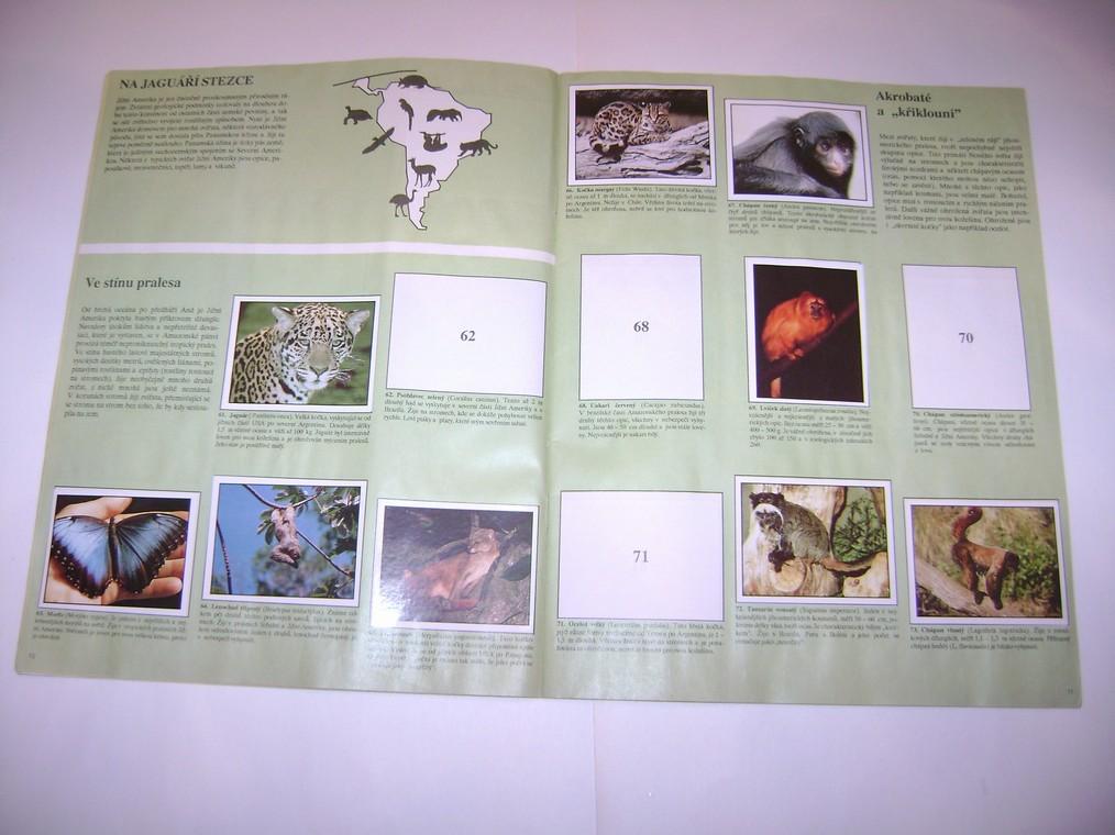 WWF - Encyklopedie ohrožených zvířat - sběratelské album na kartičky ...