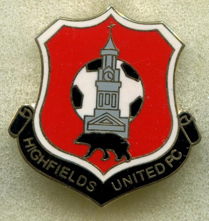 Highfields United FC, smaltovaný, brooch pin, 26 x 24 mm — koupit na ...
